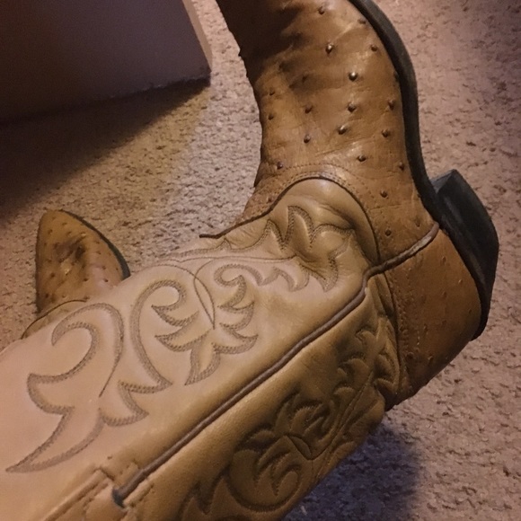 Ariat | Shoes | Ostrich Skin Cowboy Boots | Poshmark